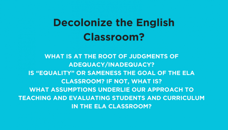 Resolve to Decolonize and Democratize the English Curriculum in the Era ...