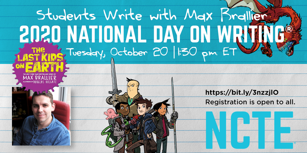 National Day on Writing, Students Write with Max Brallier - National ...
