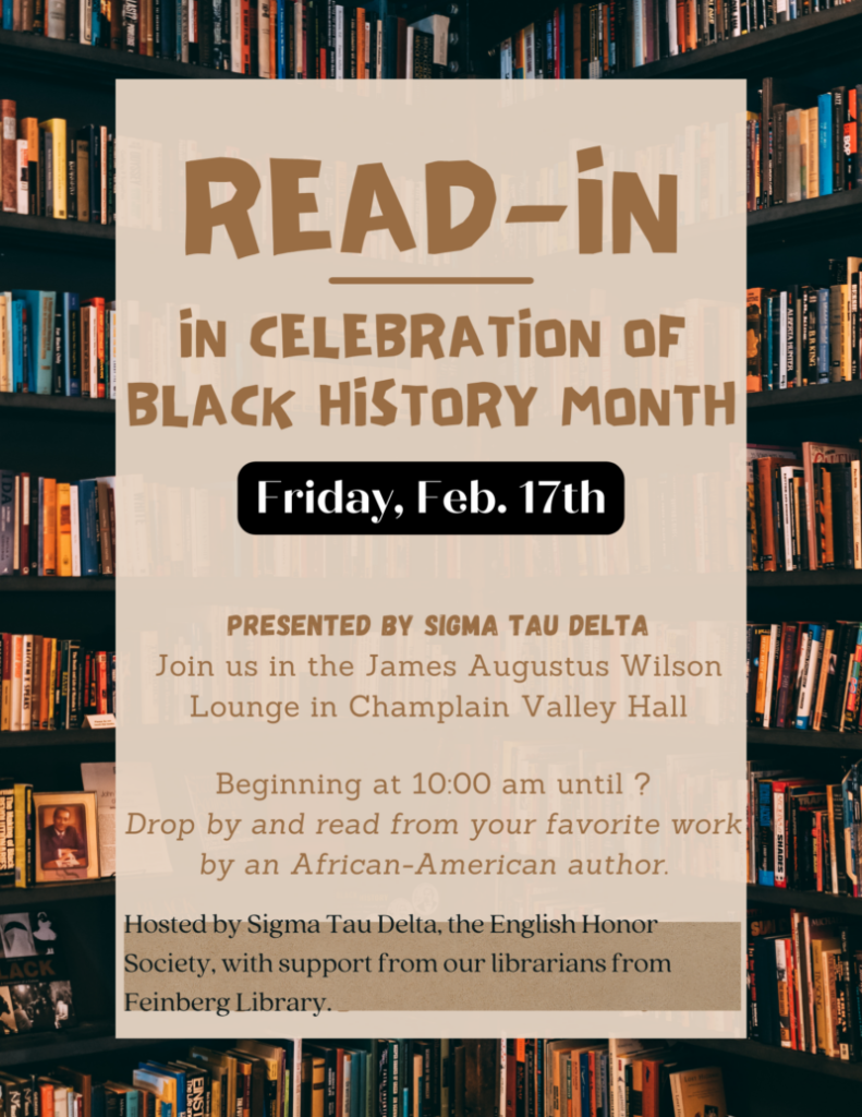 SUNY Plattsburgh Read-In in Celebration of Black History Month ...