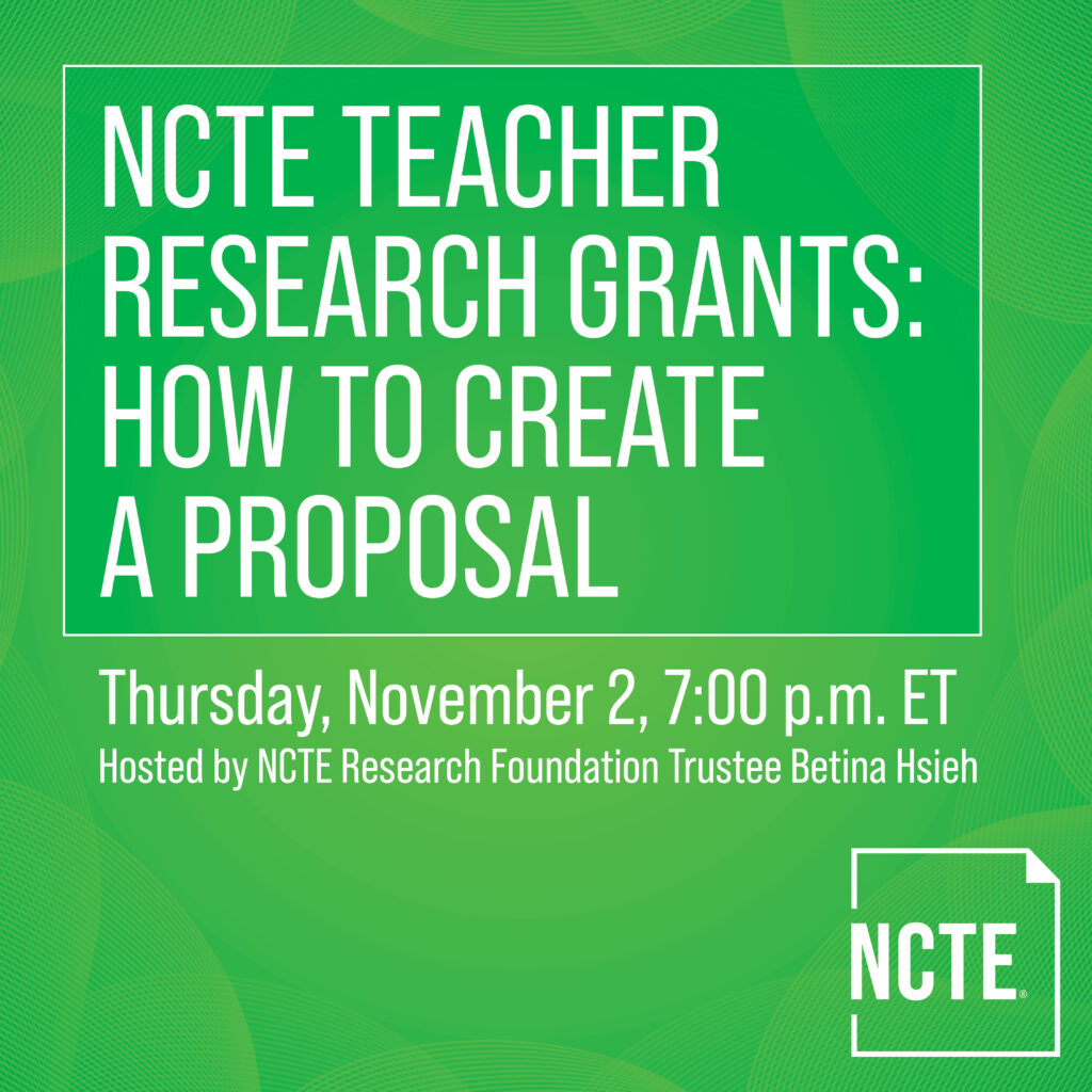 Research Foundation Teacher Research Grant Program - National Council of Teachers of English