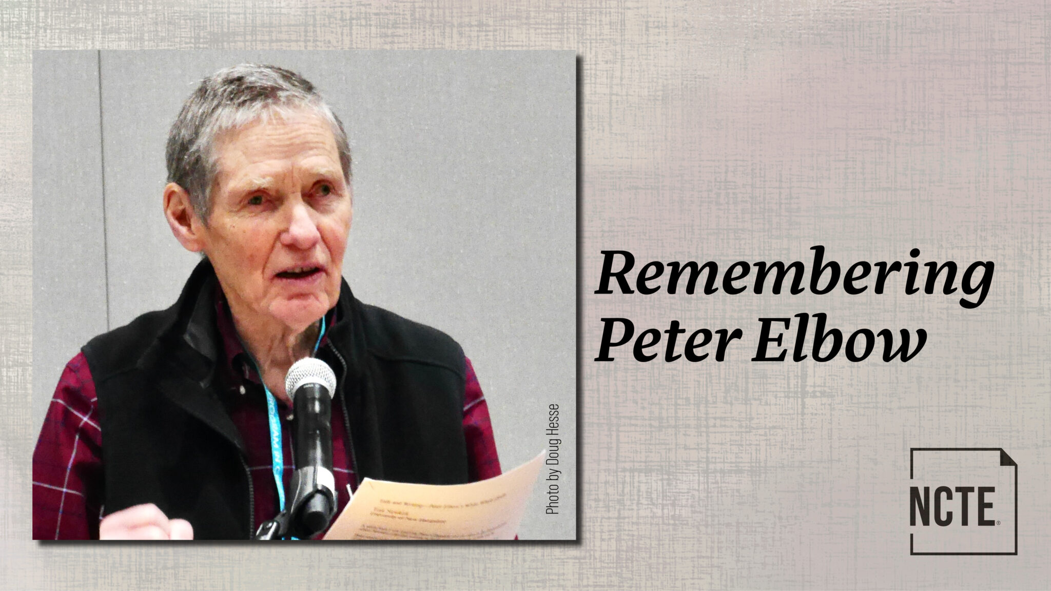 Peter Elbow: A Tribute - National Council of Teachers of English