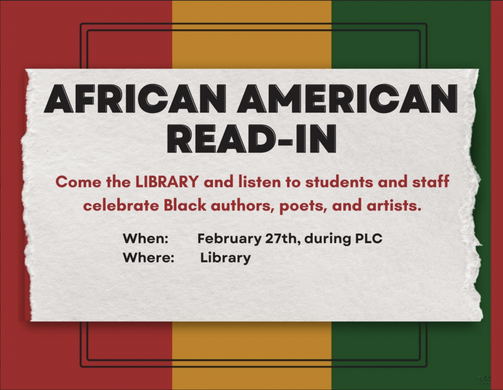 Glenbard North African American Read-In - National Council of Teachers ...